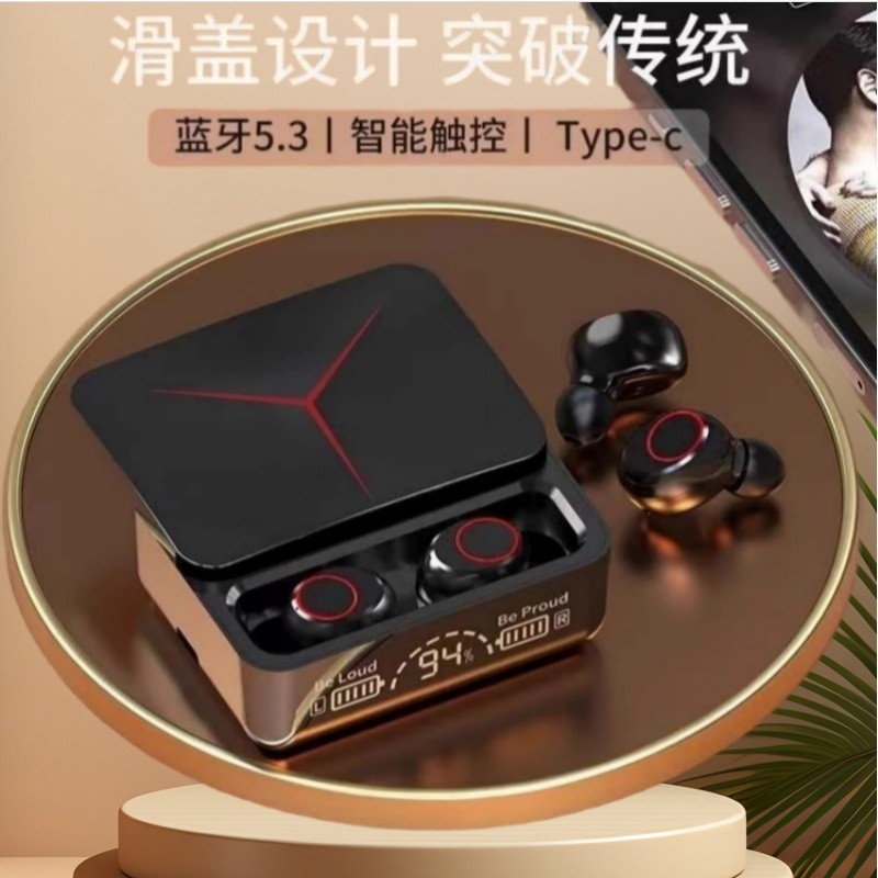 TWS Wireless Bluetooth Headset M90 PRO LED Display Stereo Bass Touch ...