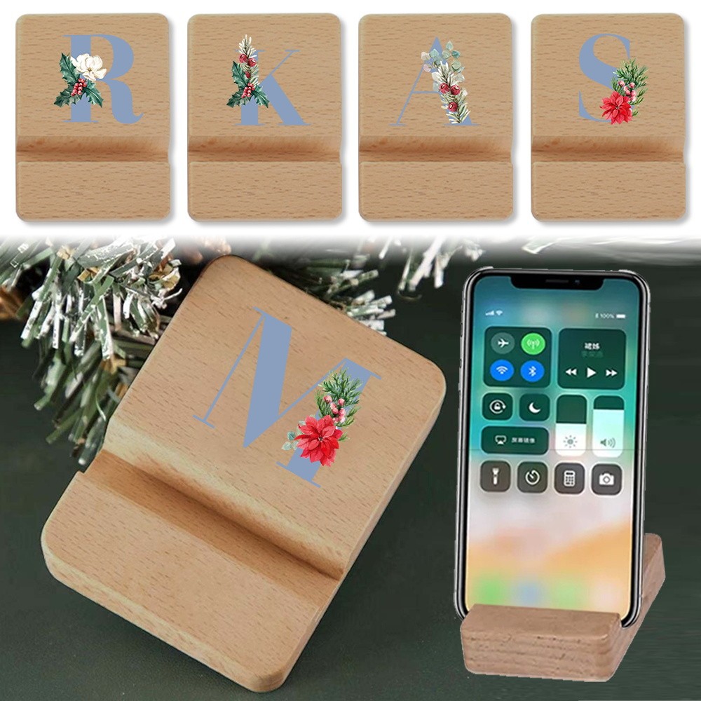 New Solid wood Stable Anti-Slip Stand for iPhone & iPad Essential for ...