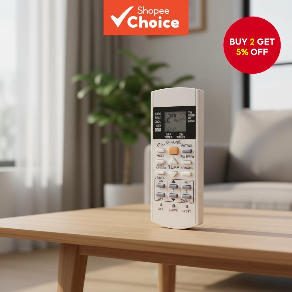 Panasonic Aircon Remote with Patrol Mode for Models A75C3298, A75C3060 ...