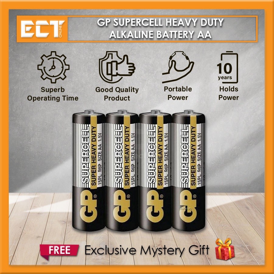 GP Supercell | Greencell | Super Heavy Duty Alkaline Battery AA / AAA ...