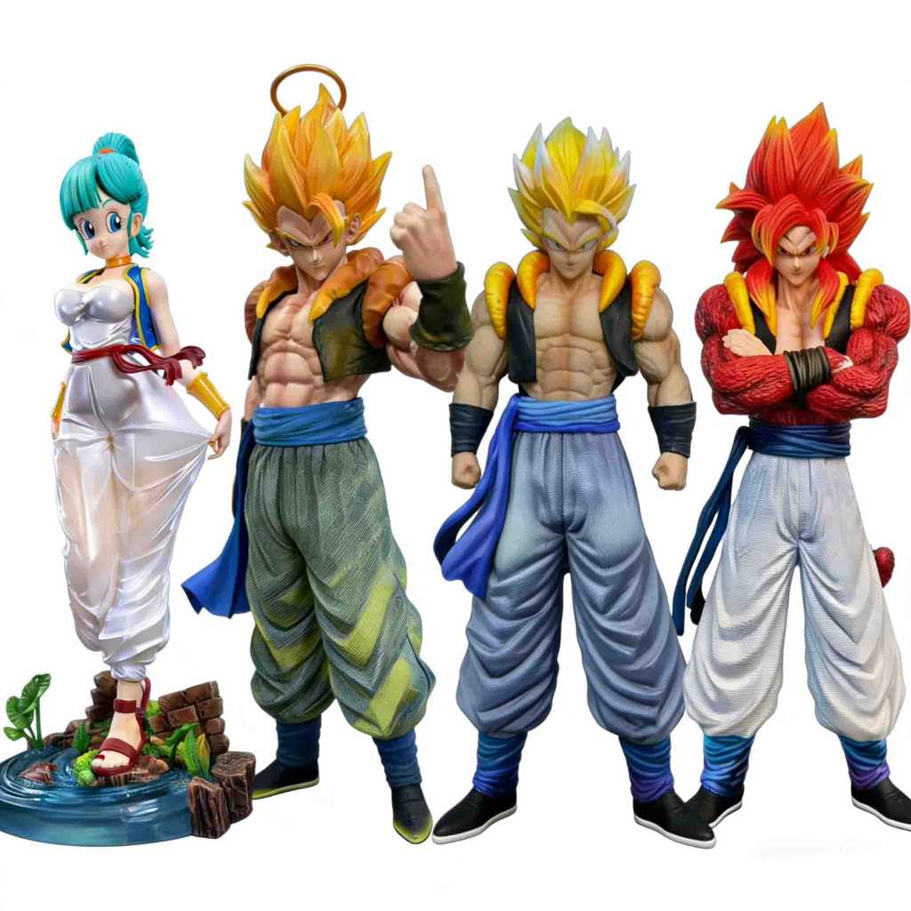 Dragon Ball Gogeta Bulma Fusion Gogeta GK Anime Figure Scene Model ...