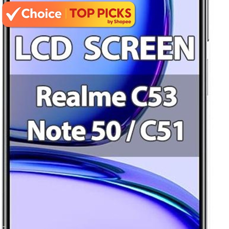 LCD for Realme C53/ Note 50/ C51 Display Touch Screen Digitizer ...