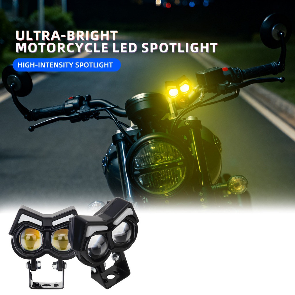 Ultra Bright Motorcycle LED Spotlight All Aluminum Housing Waterproof ...