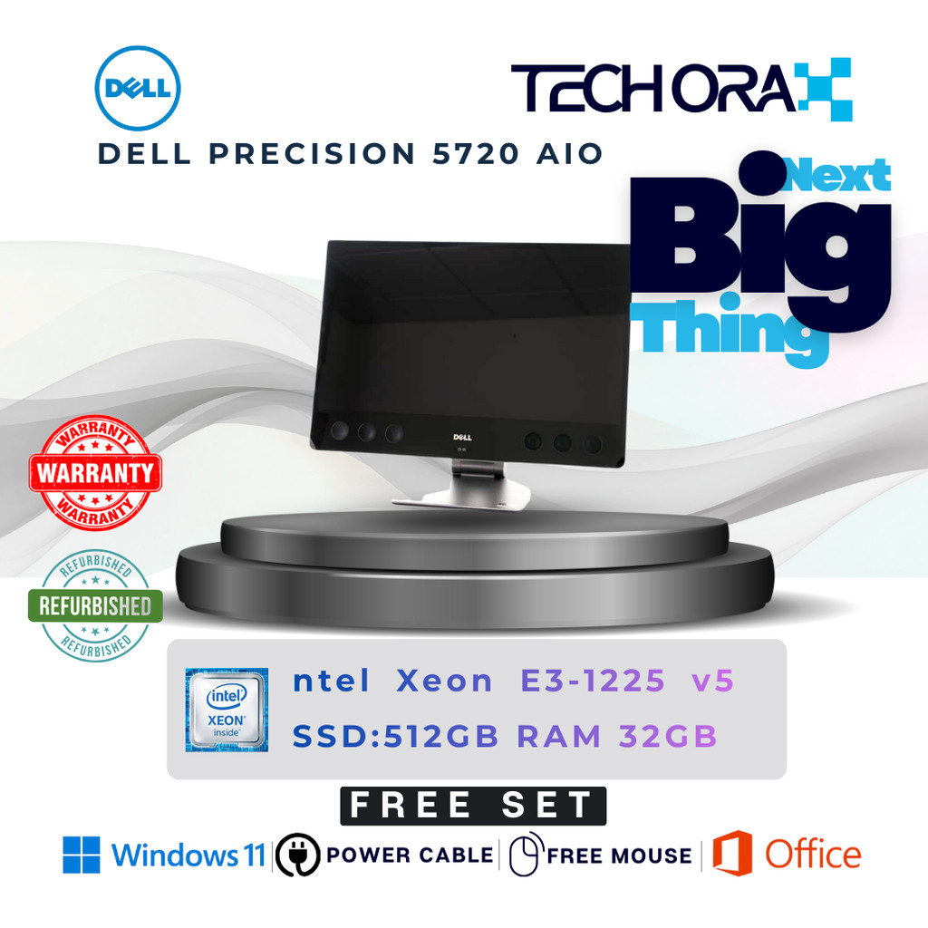 Dell Precision 5720 AIO | Xeon E3-1225 v5 | 32GB RAM | 512GB+512GB SSD ...