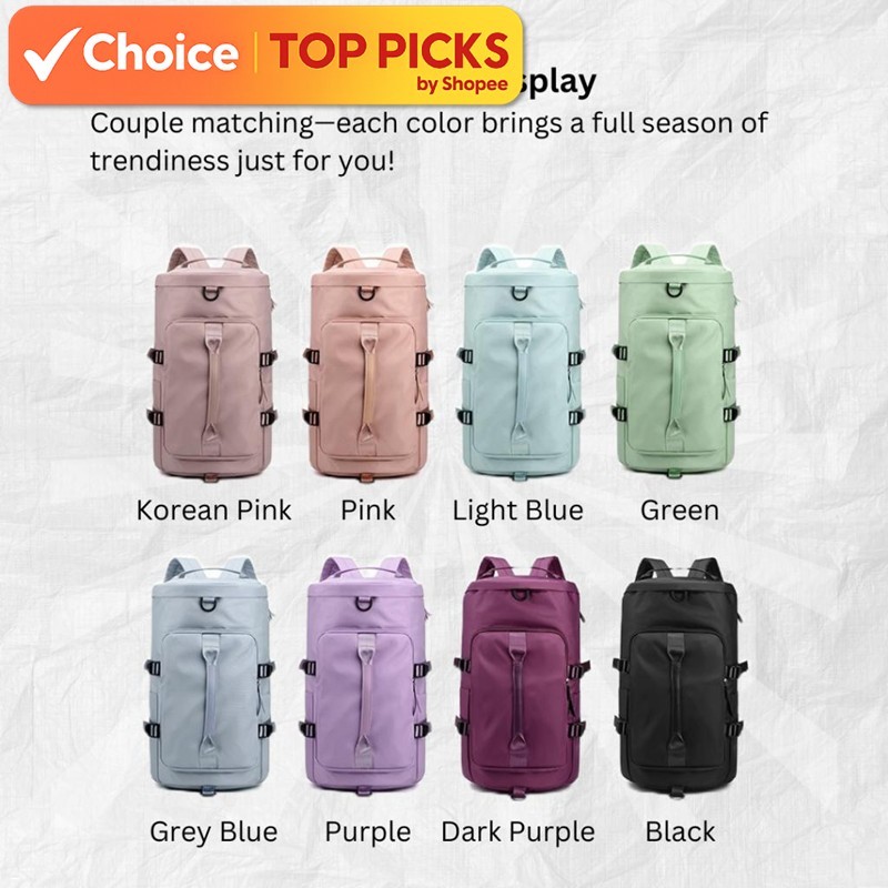 Waterproof Travel Backpack Outdoor Duffel Bag Unisex Large Capacity ...