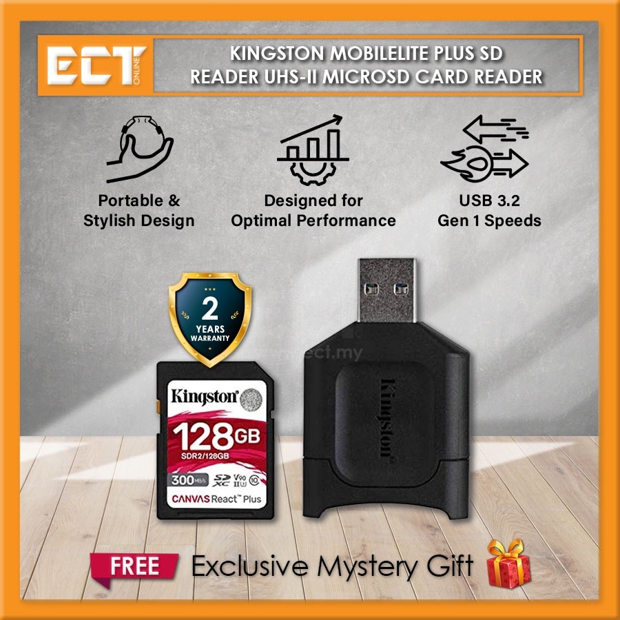 Kingston MobileLite Plus SD / micro SD Reader UHS-II microSD Card ...