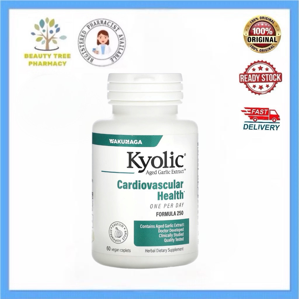 Kyolic Cardiovascular Health One Per Day Formula 250 Aged Garlic ...
