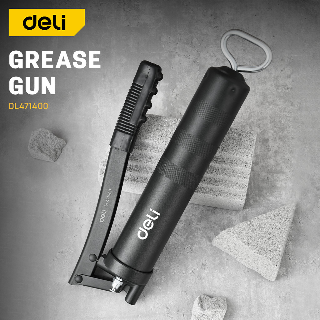 DELI Grease Gun with Self-Priming Function (400cc / 6000psi / Steel ...