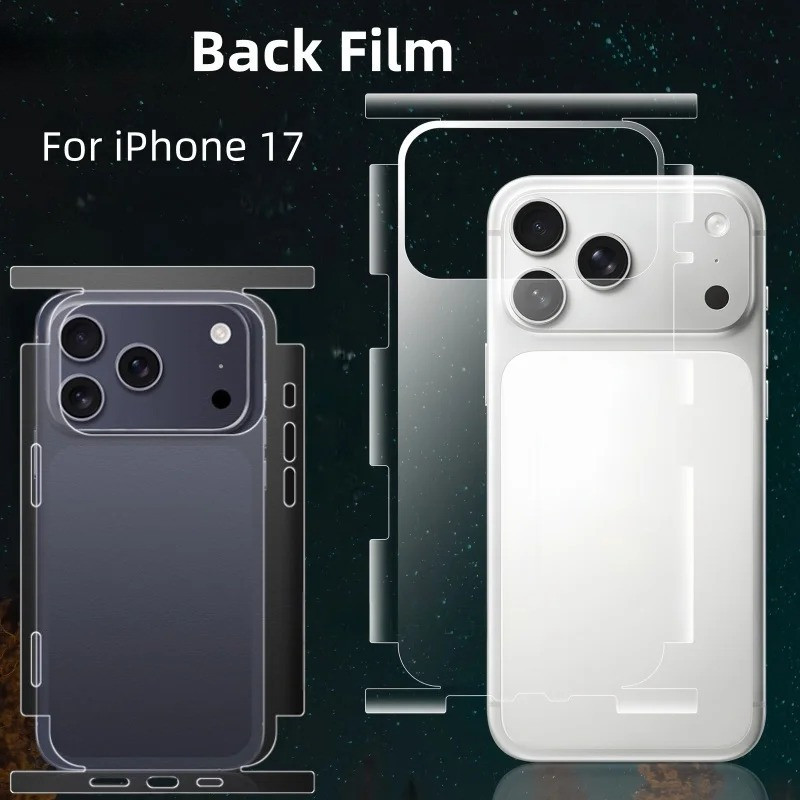 Full Cover Back Film for IPhone 17 Pro Max 16 Pro HD Clear Screen ...