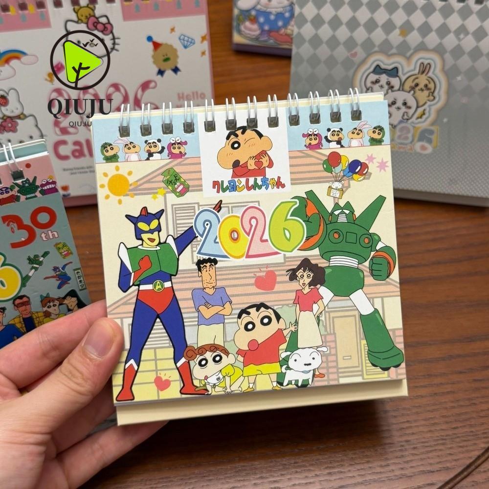 QIUJUU Mini Calendar, 2026 Daily Organization Desktop Calendar ...