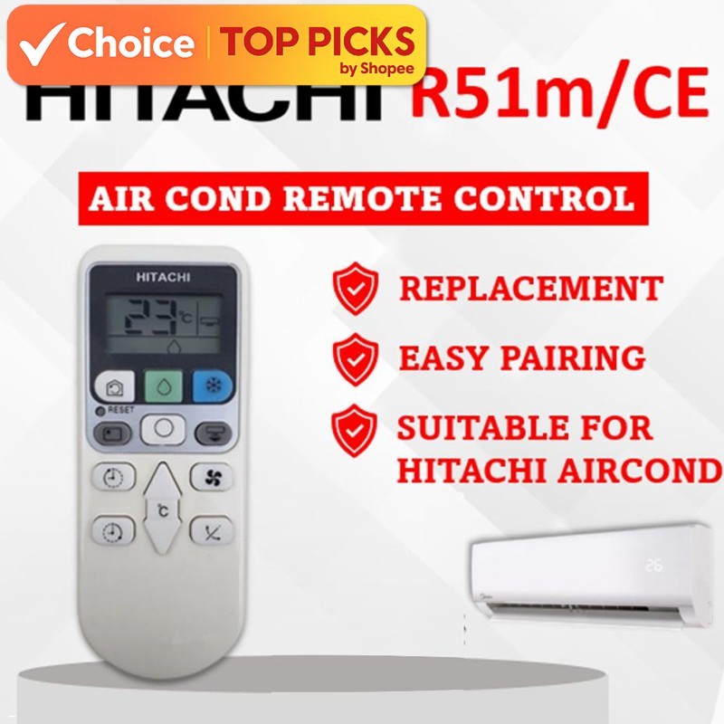 Hitachi Air Conditioner Remote Control - Universal Compatibility, Clear ...