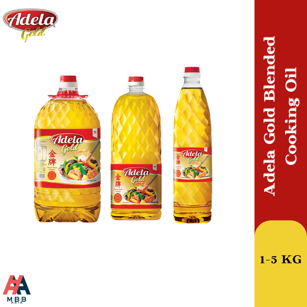 Adela Gold Blended Cooking Oil [1KG/2KG/5KG] | Shopee Malaysia