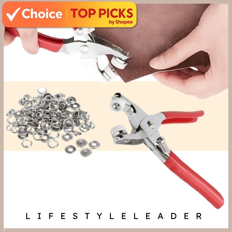Snap Button Plier Metal 9.5mm Snap Button Set Snap Button Fastener DIY ...