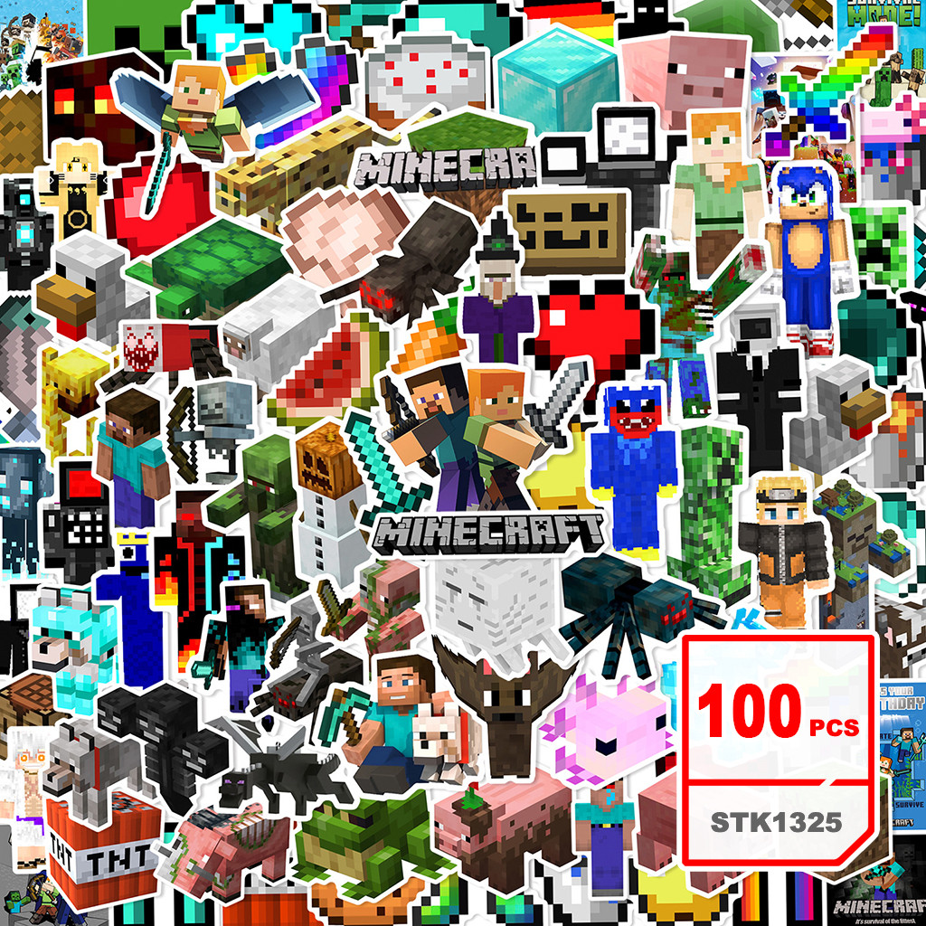 Minecraft Stickers Set Video Games Waterproof Graffiti Decals Sticker ...