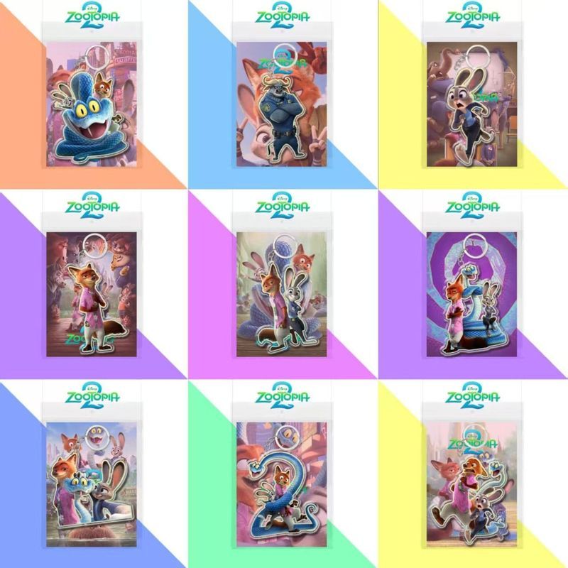 Zootopia 2 Keychain – Gary & Nick Judy Acrylic Hanging Ornament – Cute ...