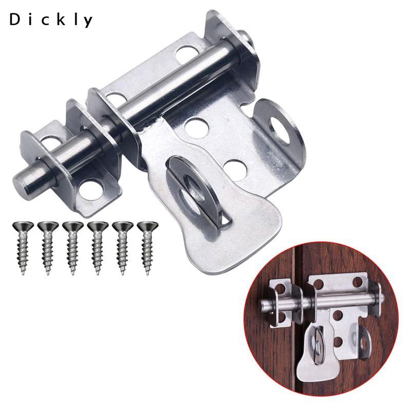 [Dickly] Heavy Duty Sliding Latch Gate Latch with Padlock Hole, Sliding ...