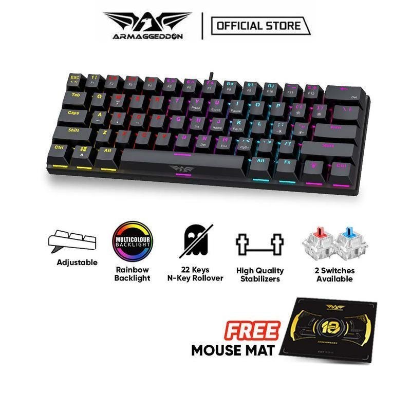 Armaggeddon MKA-1C Core 61 Keys Mechanical Keyboard | Shopee Malaysia