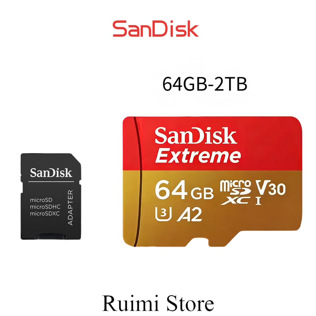 SanDisk Extreme® microSDXC™ UHS-I CARD (64GB/128GB/256GB/512GB/1TB/2TB ...