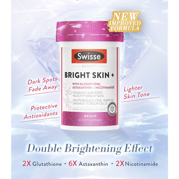 (Expiry JAN 2027) Swisse Beauty Bright Skin+ (60 capsules) | Shopee ...