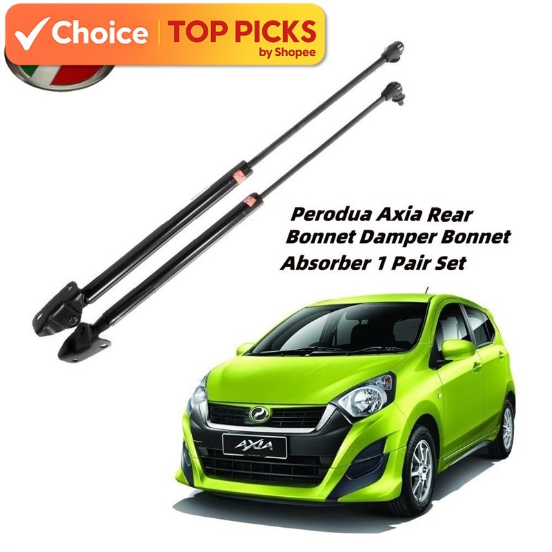Perodua Axia Rear Bonnet Damper 1 Pair Set / Penyerap Bonet Belakang 1 ...