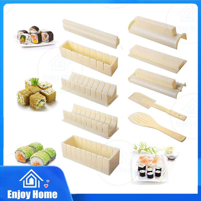 Sushi Making Kit Deluxe Edition Heart Sushi Mold Seaweed Kimbap ...