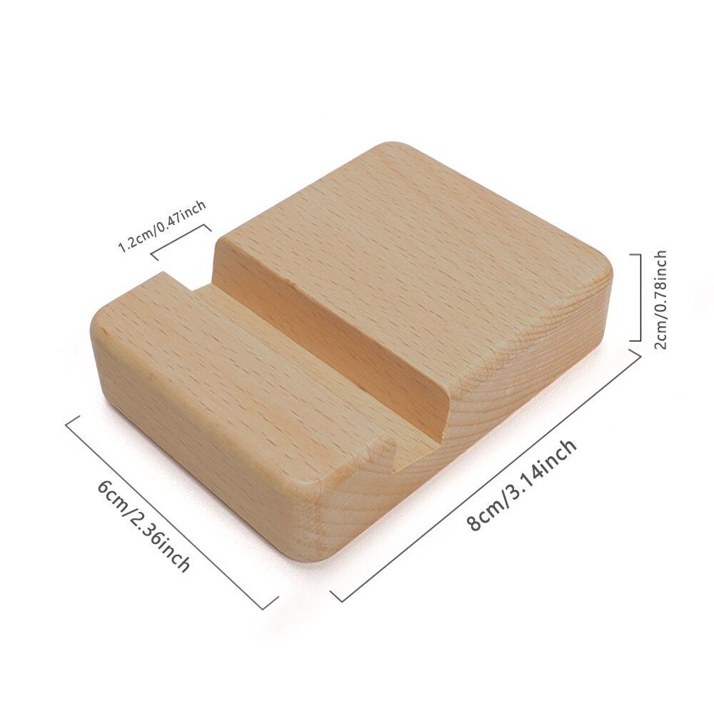 New Solid wood Stable Anti-Slip Stand for iPhone & iPad Essential for ...