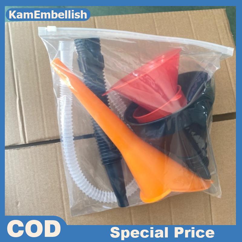 KamEm Automotive Plastic Funnel Set Wide Mouth Fuel And Oil Multi-use ...