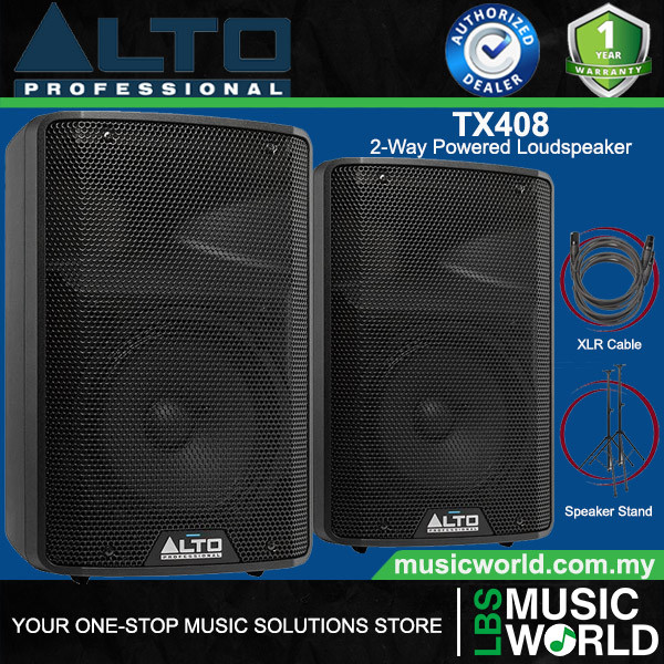 Alto Professional TX408 350W 8 Inch Powered Loudspeaker Built in ...