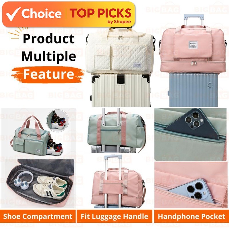 Travel Bag Duffel Bag Waterproof Beg Baju Travel Murah Beg Travel Balik ...