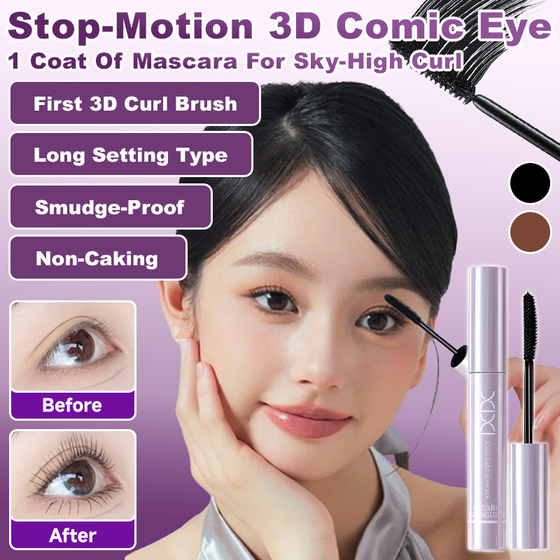 【Waterproof/Non-Smudging/3D Curl】Mascara For Volume/Long Lasting ...