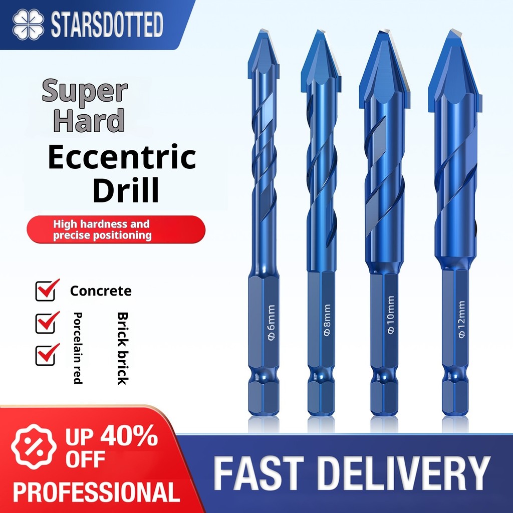 Ceramic Tile Drill Bit Eccentric Triangle Alloy Tip for Electric Drill ...