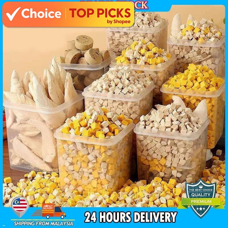 Pet Freeze-Dried Treats Bucket – 100% Fresh Chicken, Liver & Egg Mix ...