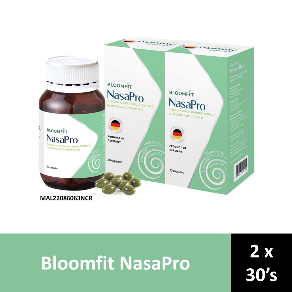 Bloomfit NasaPro (Curcuma Longa Rhizome Extract, Quercetin and Vitamin ...
