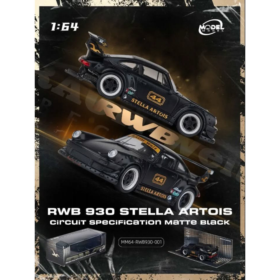 ModelModel 1/64 RWB 930 STELLA ARTOIS Circuit Specification Matte Black ...
