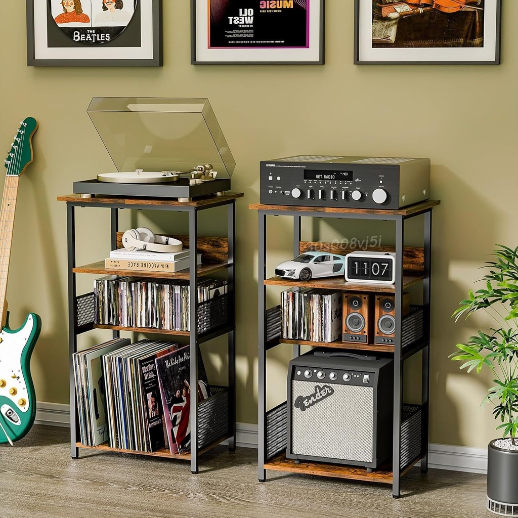 Multi-layer vinyl record storage rack home living room display rack ...