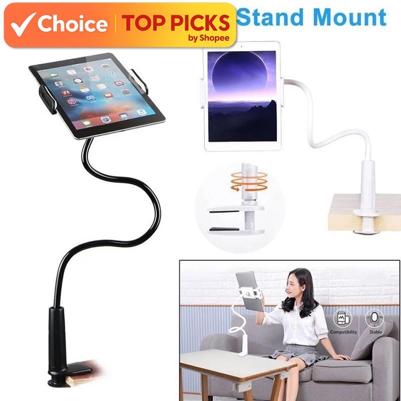 Universal Phone Holder Stand With Clip – Flexible Long Arm Clip Mount ...