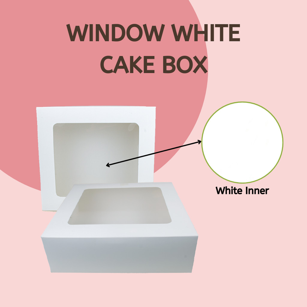 Cake Box With Window Kotak Kek Murah Window Cake Boxes Kotak Donut Box ...