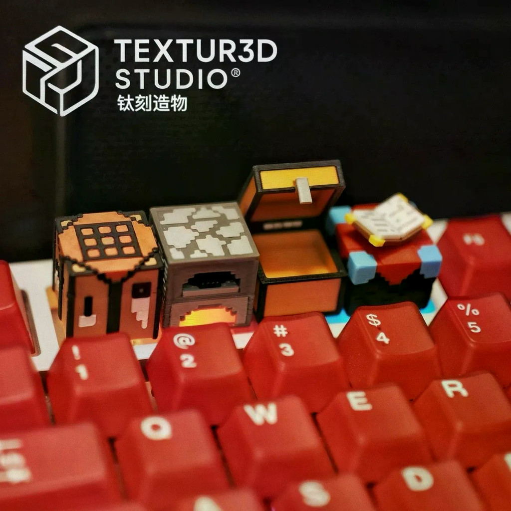 Minecraft MC Furnace Keycap Translucent RGB Mechanical Keyboard School ...