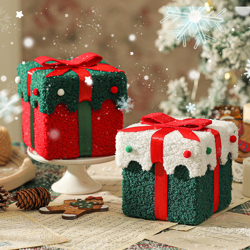 Creative Christmas Apple Packaging Box High-End Thickened Flannel ...