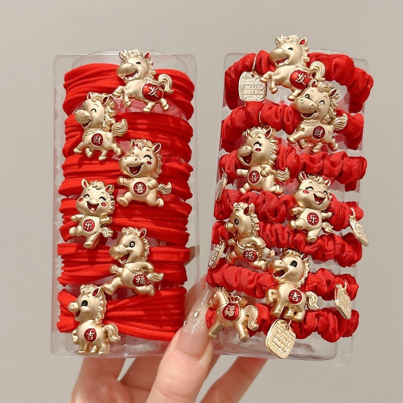 The 2026 new year red hair band is an accessory suitable for various ...