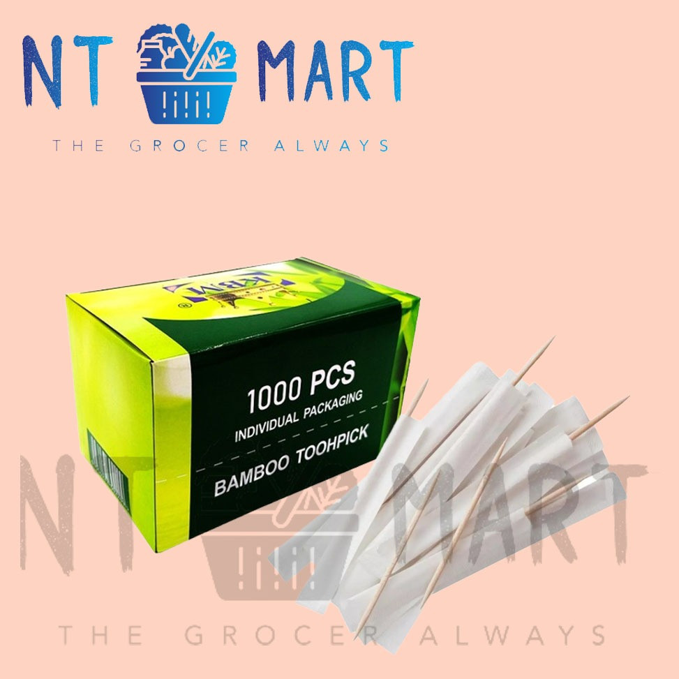 KBM BAMBOO TOOTHPICK WITH WRAPPER 1000'S | Shopee Malaysia