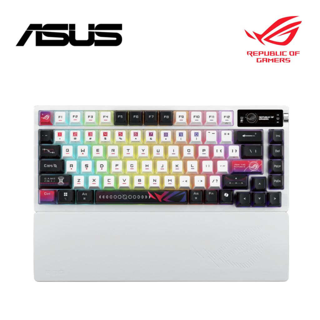 Asus M704 ROG Azoth X 75% Mechanical Gaming Keyboard White- NX Switch ...