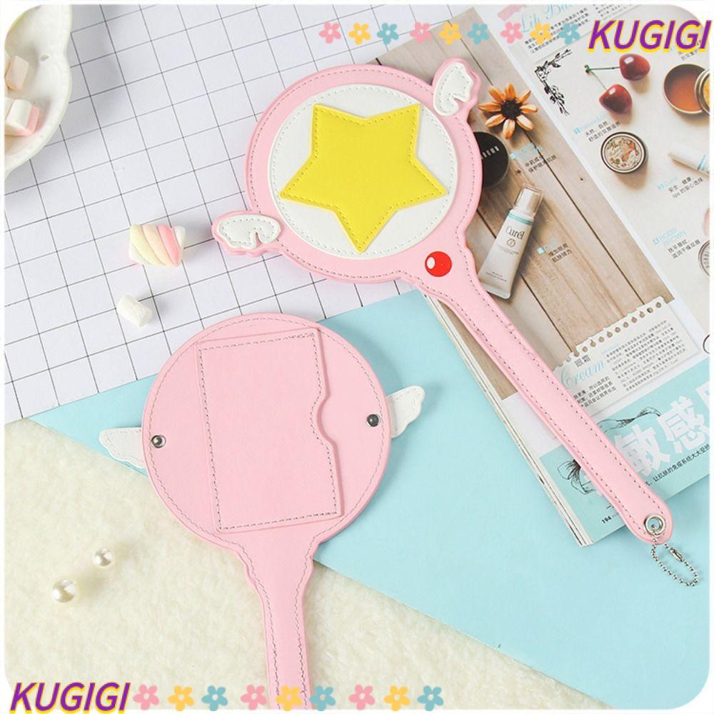 KUGIGI Card Cover, with Wings Cute Star Magic Wand Card Bag, Cosplay PU ...