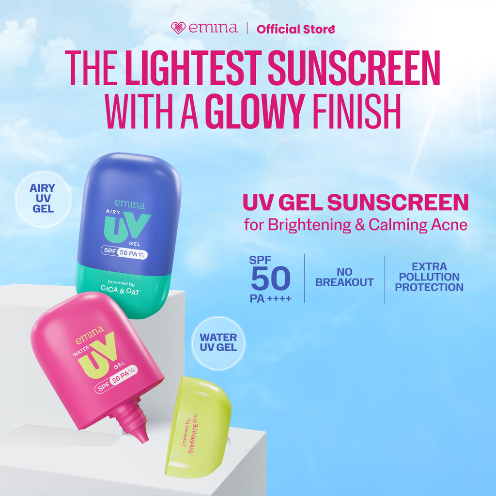 NEW! Emina UV Gel Sunscreen SPF50 PA++++ 25ml | Shopee Malaysia