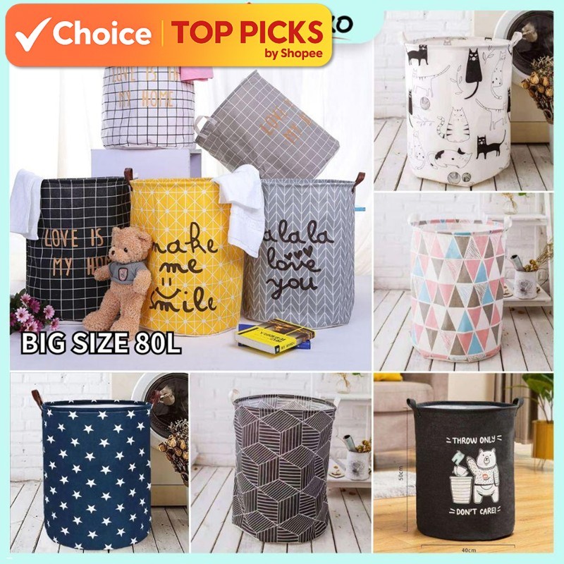 Big Size 80L Laundry Basket Laundry Bag Toy Storage Bag With Handle ...