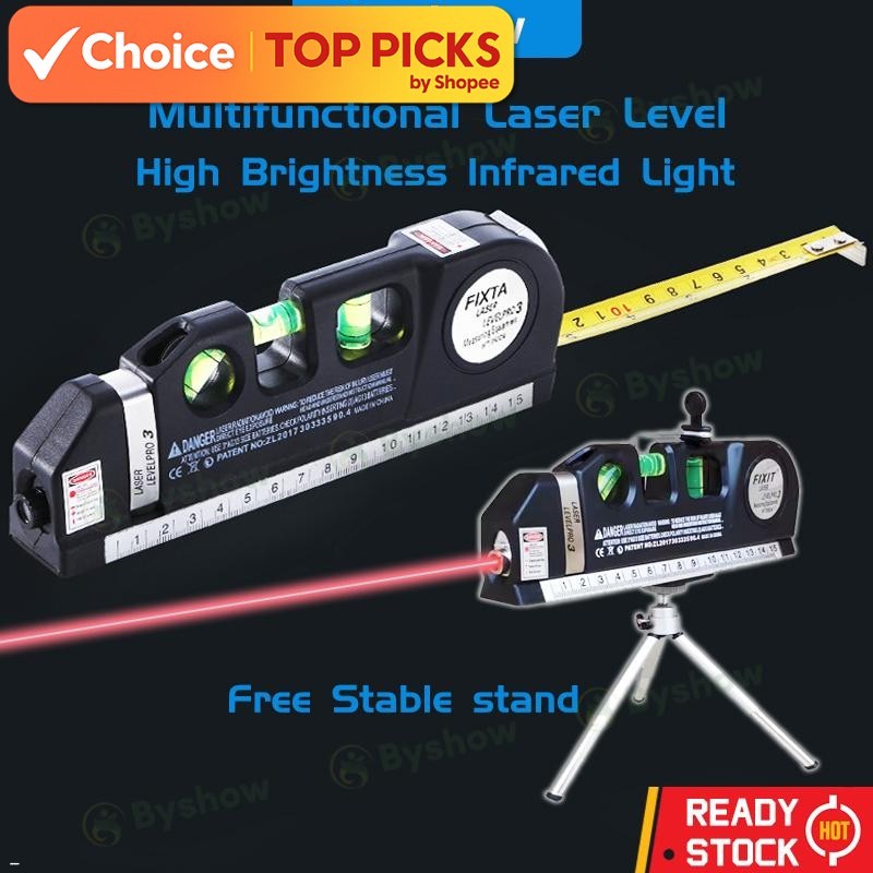 Level Pro 4-in-1 Infrared Laser Level with Tripod - Horizontal ...