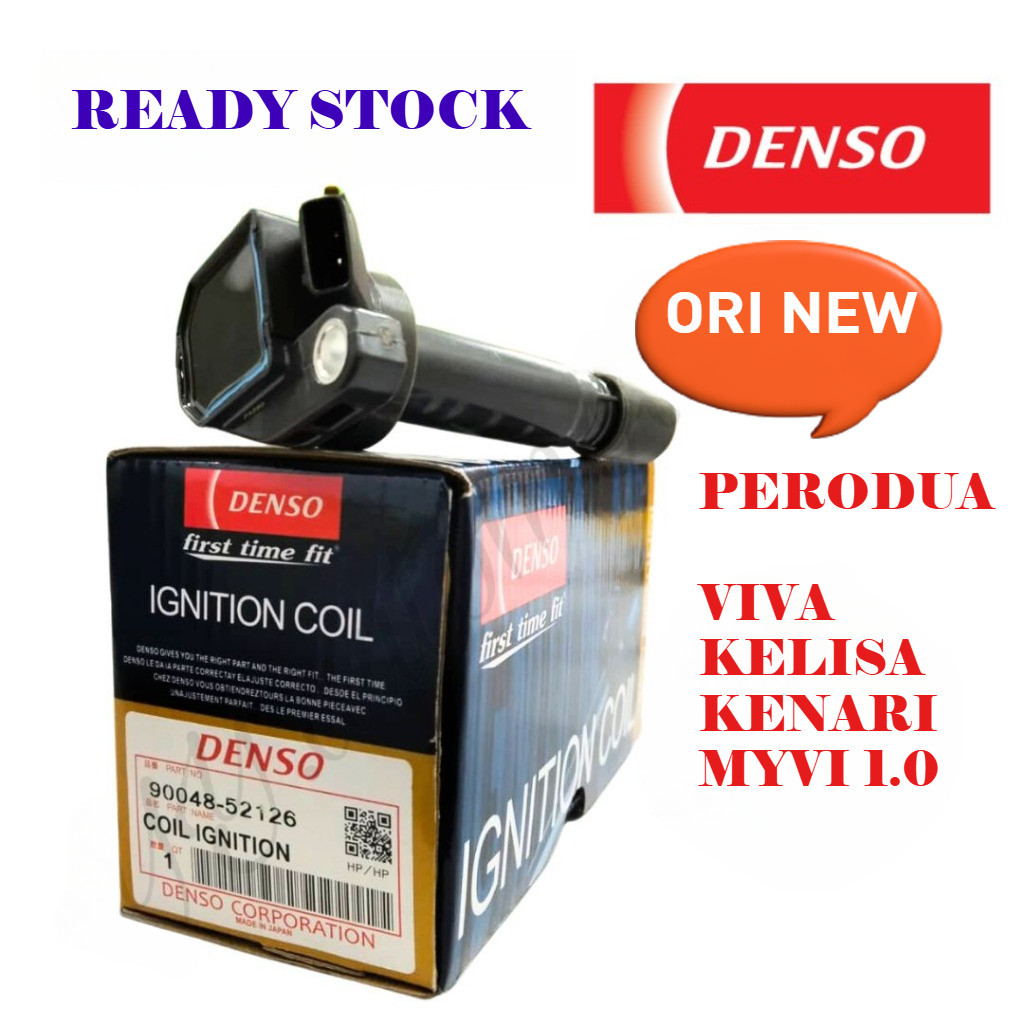 ORIGINAL DENSO IGNITION COIL PERODUA KENARI KELISA VIVA 850 1.0 MYVI 1. ...