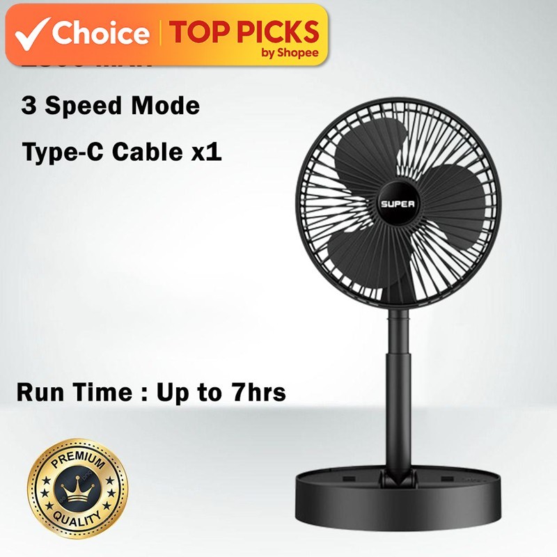 New Kipas Mini Adjustable Mini Fan Kipas Small Cooling Handy Desk Home ...