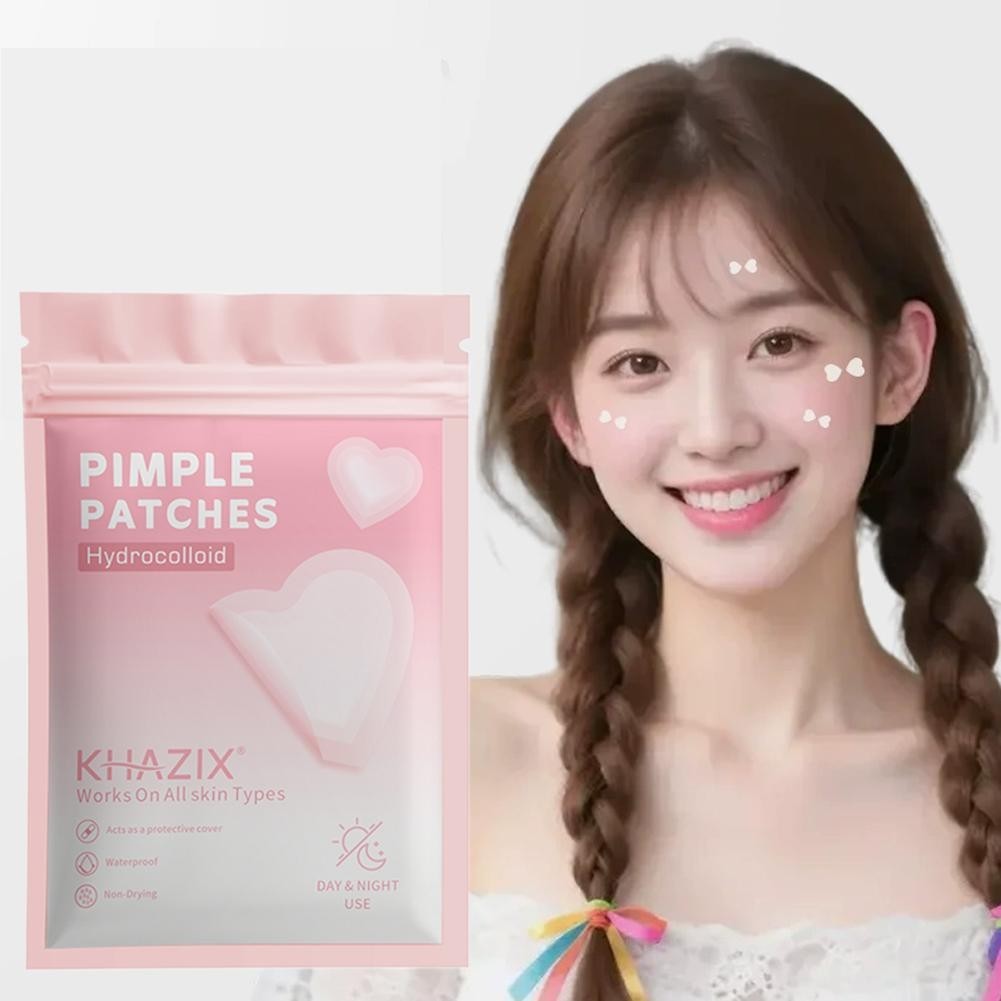 Colorful Love Acne Patch Hydrocolloid Heart Pimples Shaped Acne Patch ...