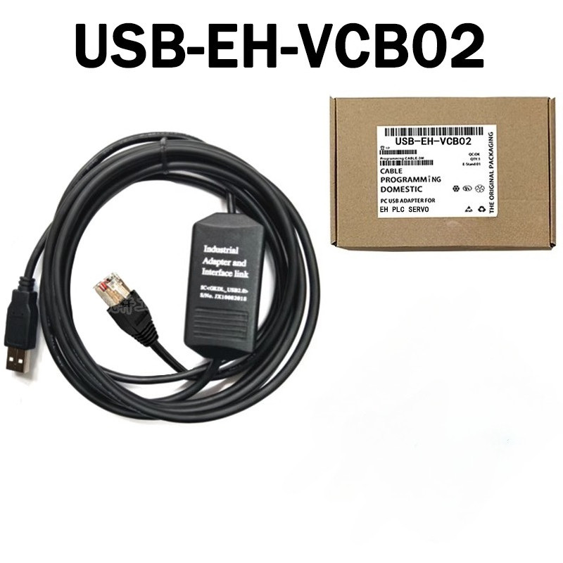 USB-EH-VCB02 and USB-8P8C are suitable for Hitachi H series PLC ...